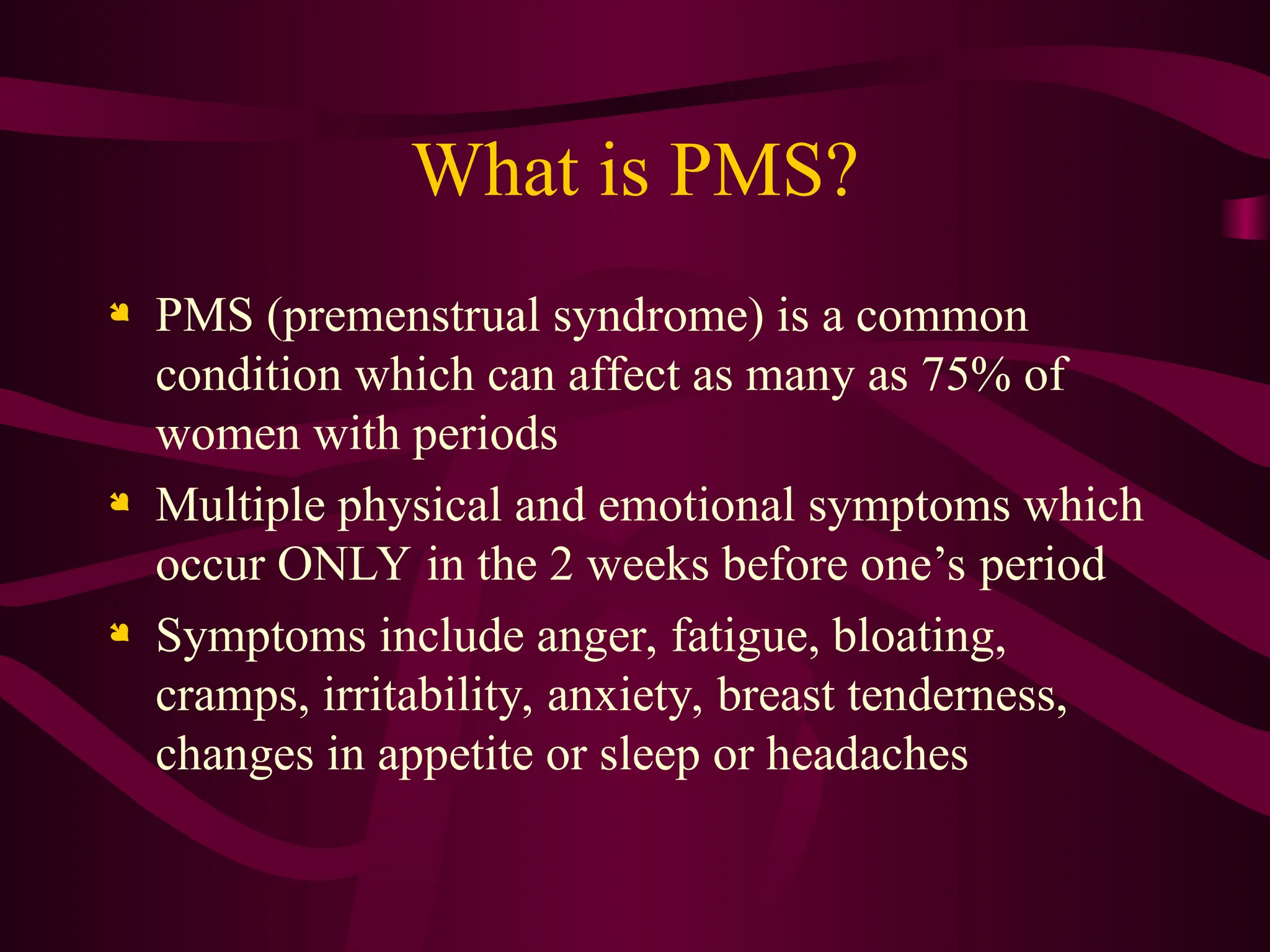 Taking Control of PMS, PMDD and Depression (Tangee).ppt