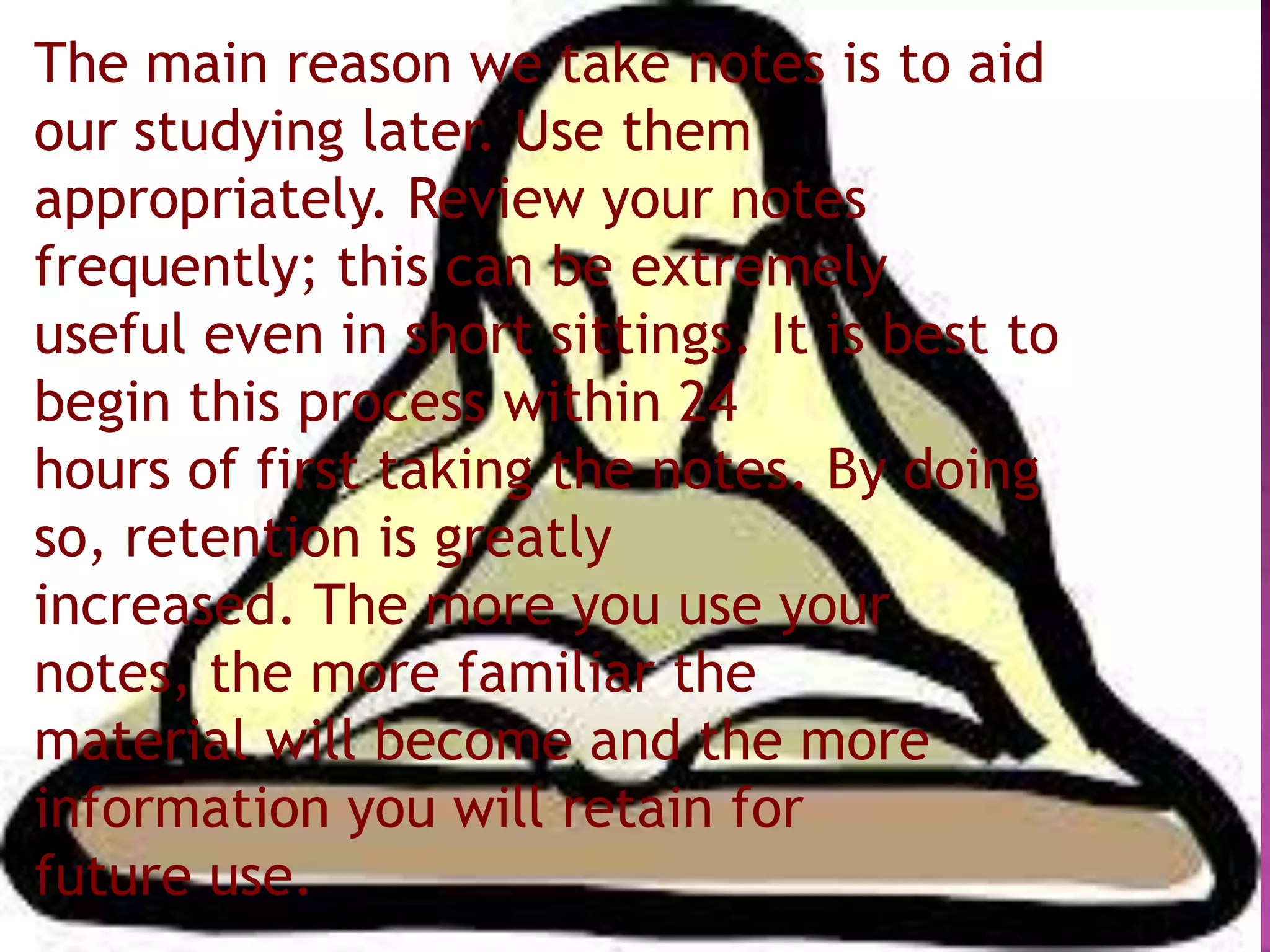 Taking down notes | PPTX