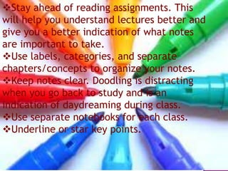 Taking down notes | PPTX