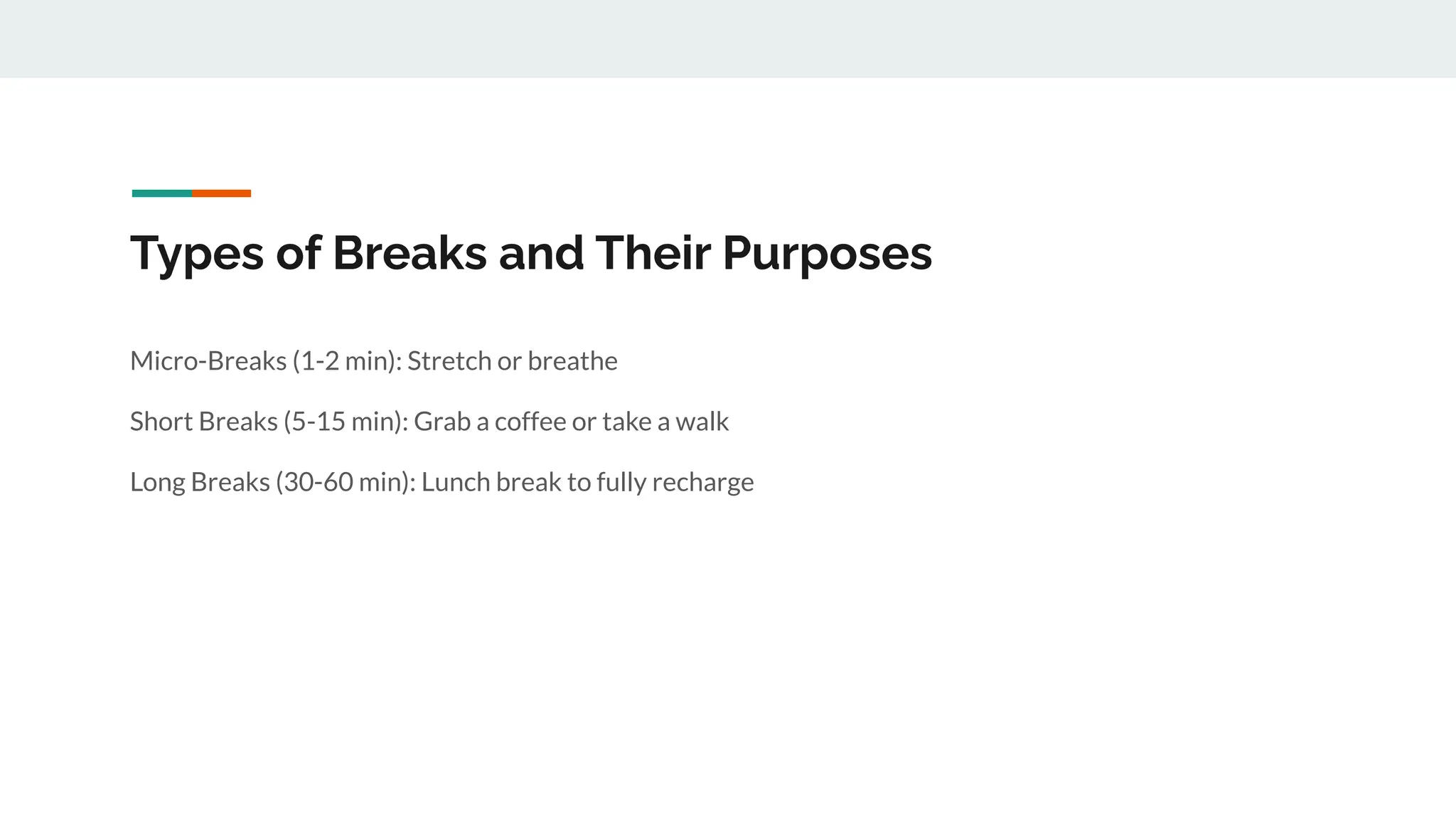 Taking Effective Breaks - A Guide to Scheduling Rest for Maximum ...