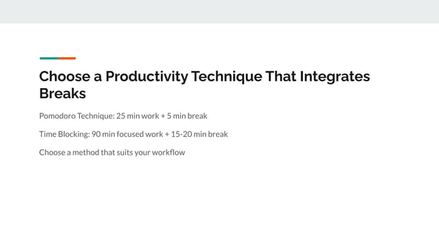 Taking Effective Breaks - A Guide to Scheduling Rest for Maximum ...