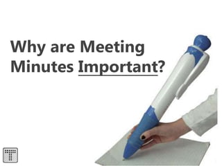 Taking Effective Meeting Minutes | PPTX