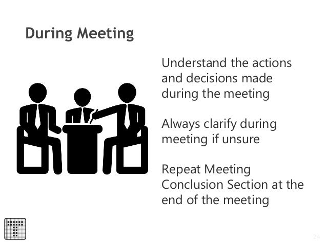 Taking Effective Meeting Minutes