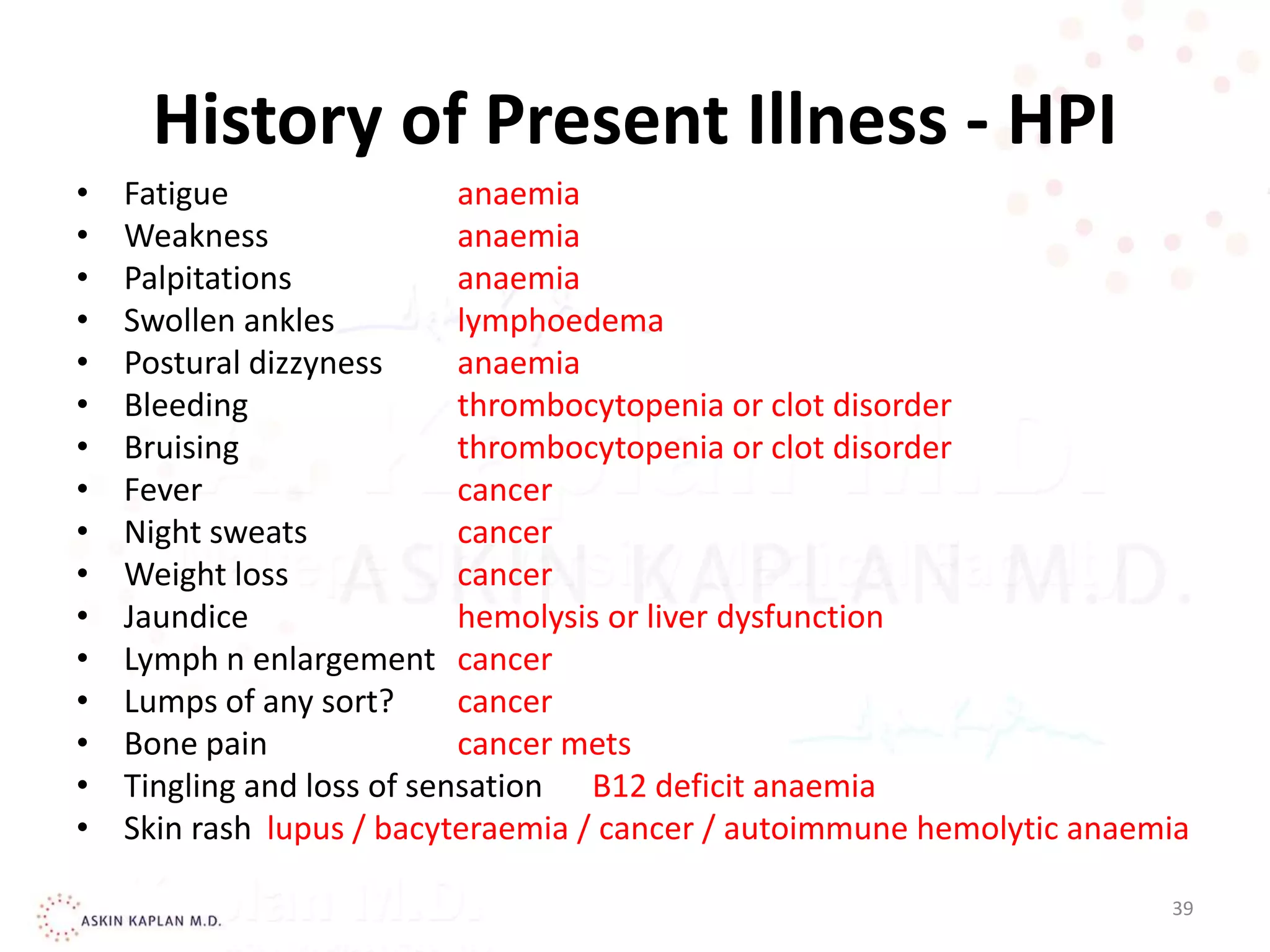 Taking History and Physical Examination in Hematology.pptx
