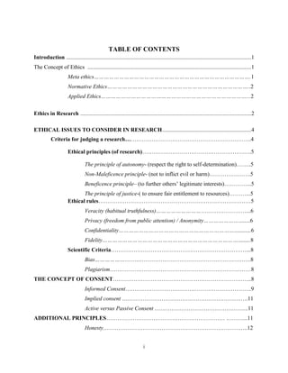 Ethical Issues in Research | PDF