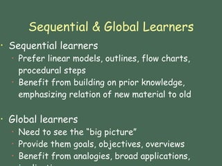 Taking Learning Styles Online | PPT