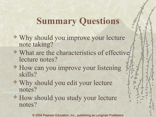 Taking notes in class | PPT