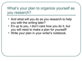 Taking notes on_research_sources | PPT