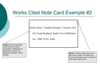 Taking Notes With Note Cards | PPT