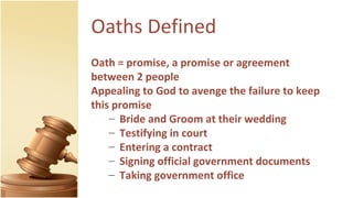 Taking oaths | PPT