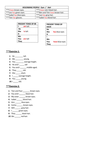 Taking off beginning english | DOCX