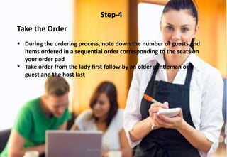 Taking order: www.chefqtrainer.blogspot.com