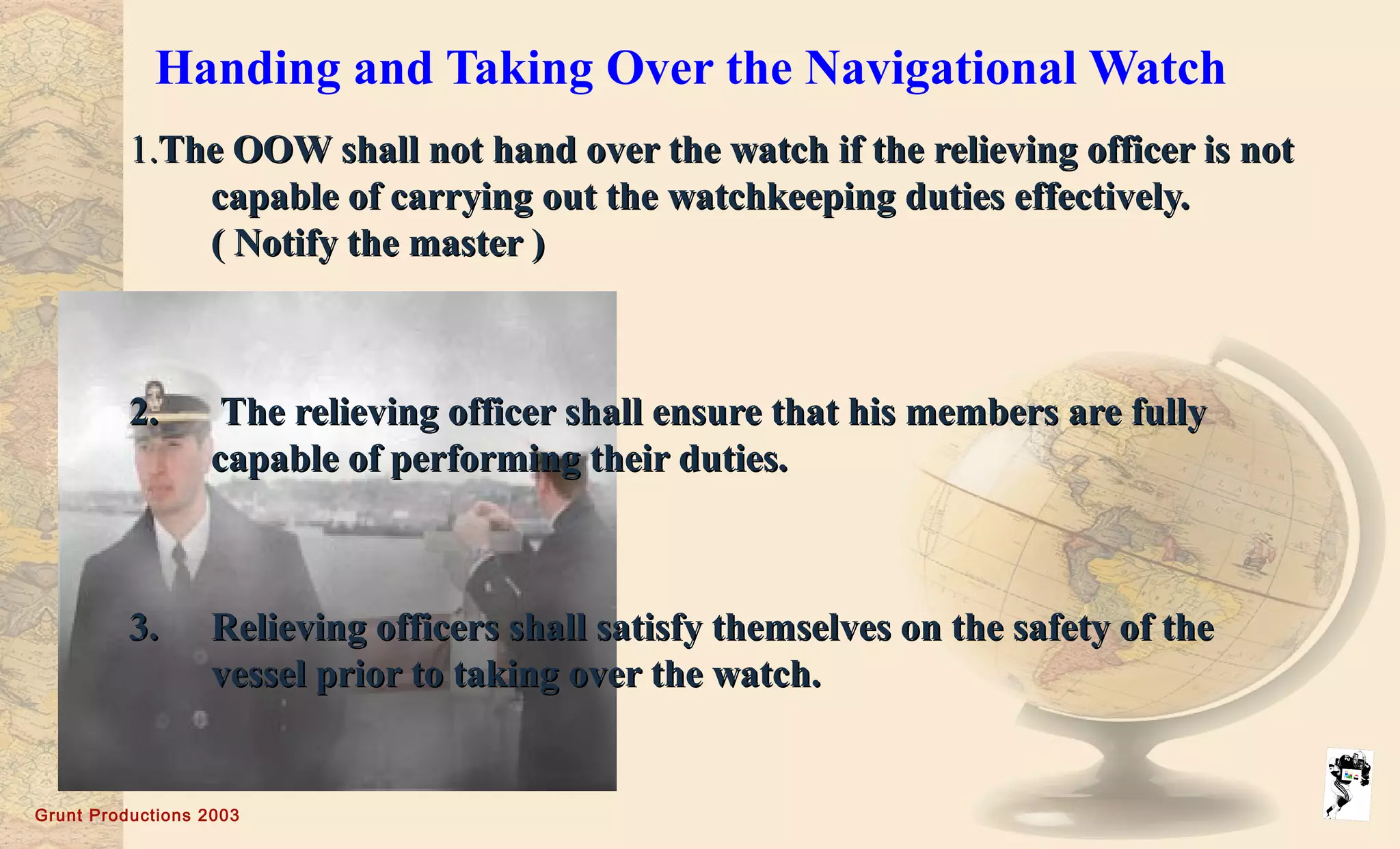 Taking over a navigational watch lrg | PPT | Cruises | Travel Type
