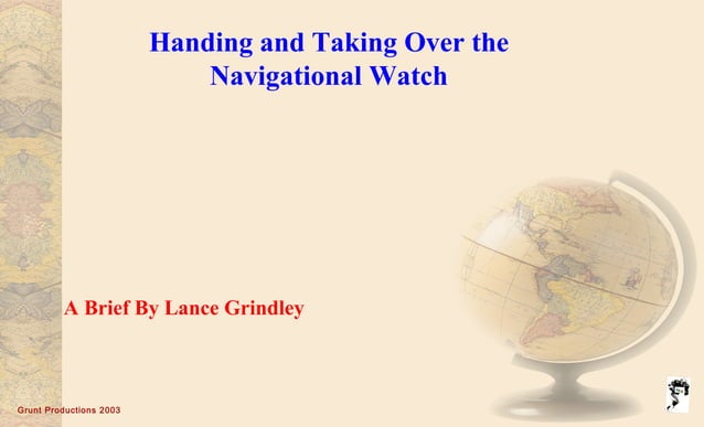 Taking over a navigational watch lrg | PPT