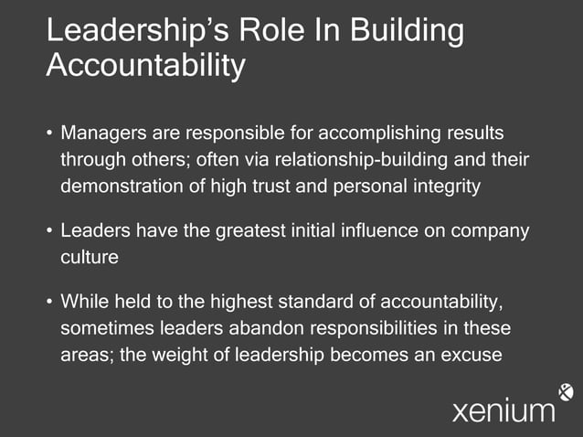 Taking Ownership – How to Create a Culture of Accountability in the ...