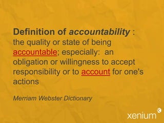 Accountability Definition