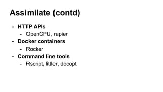 Taking R Mainstream in Production Systems | PPT