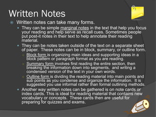 Taking text notes | PDF