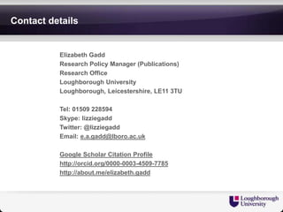 Lizzie Gadd DARTS5 presentation | PPT