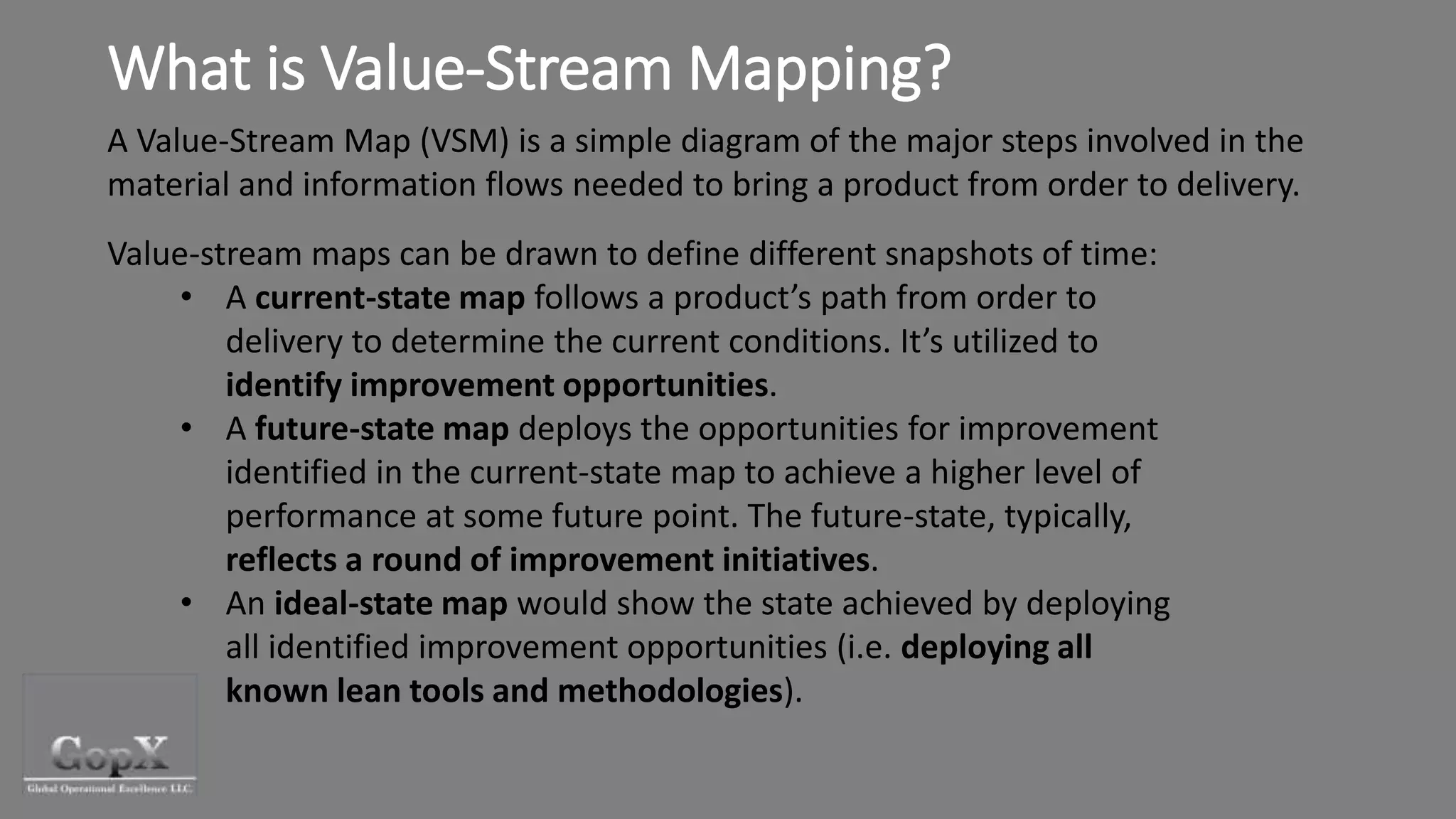 Taking Value Stream Mapping to the Gemba | PPTX