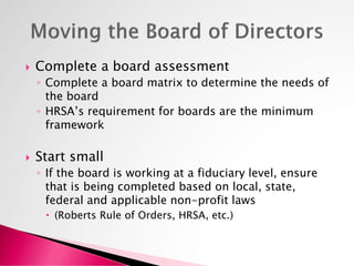 Taking your board of directors to the next level | PPT