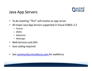 NA Developer Day - Taking your COBOL apps to Net & JVM | PDF