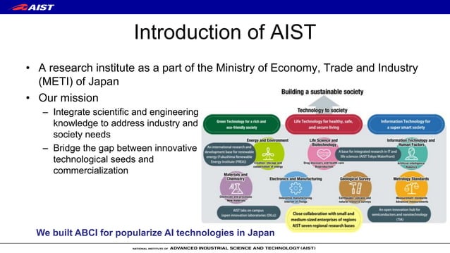 AI Bridging Cloud Infrastructure (ABCI) and its communication performance | PPT