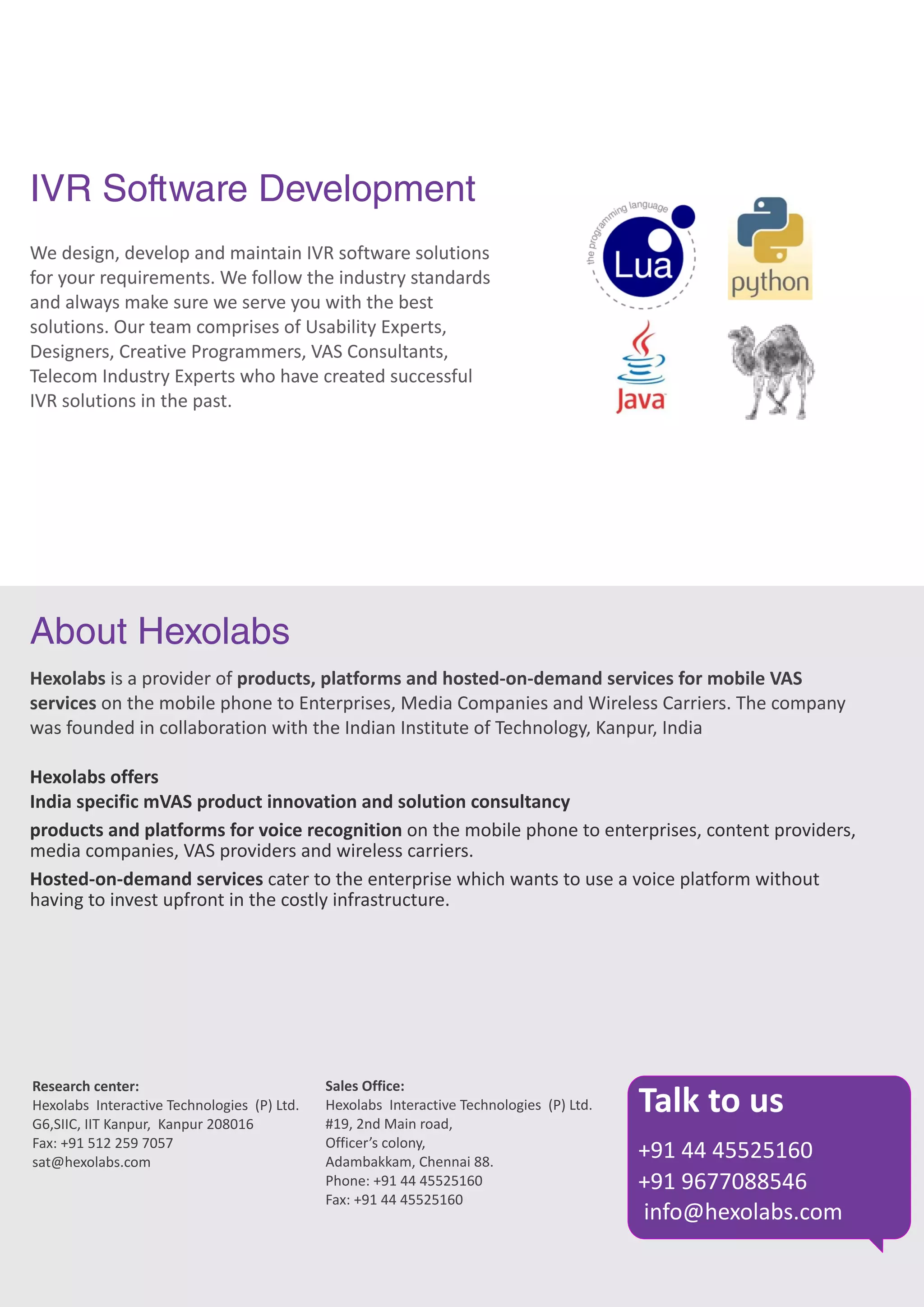 Takkit IVR platform | PDF