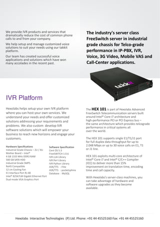 Takkit IVR platform | PDF