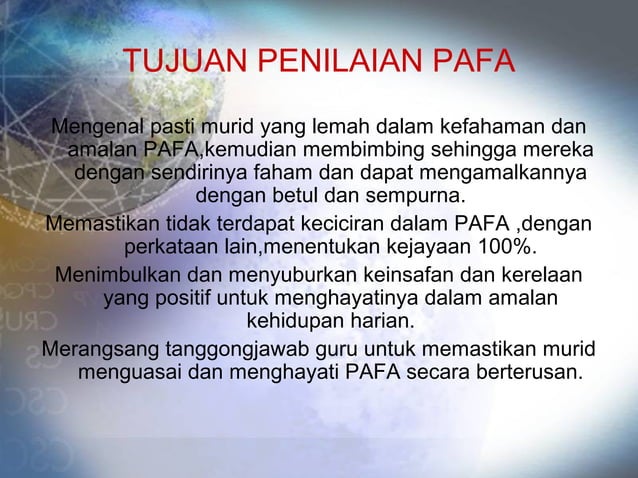 Taklimat pafa | PPT
