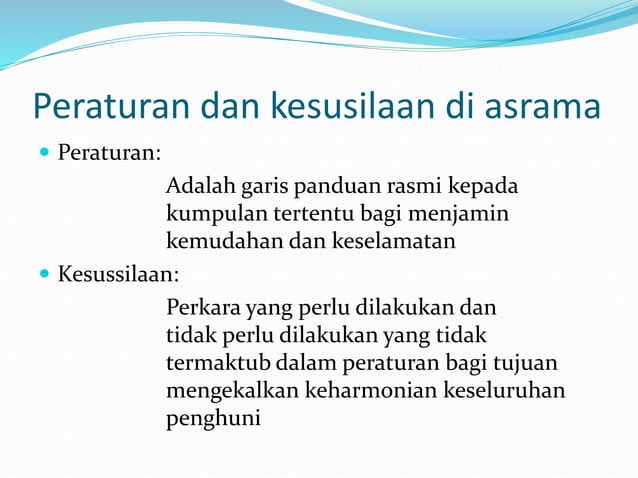 Taklimat asrama | PPTX