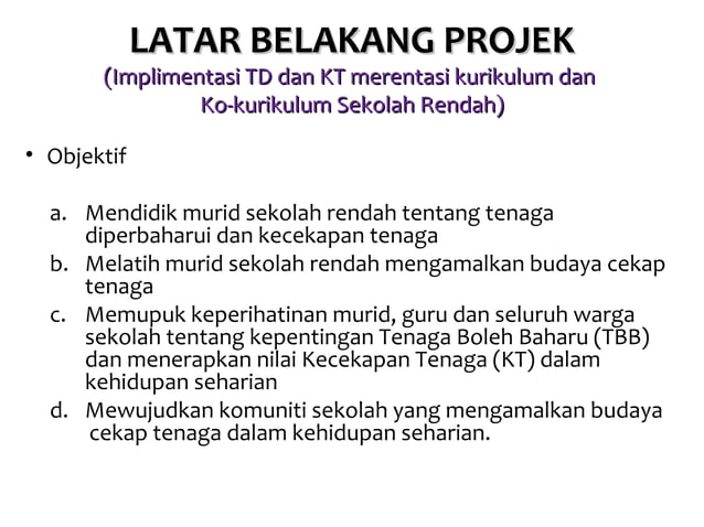 Taklimat bengkel tbb&kt | PPT