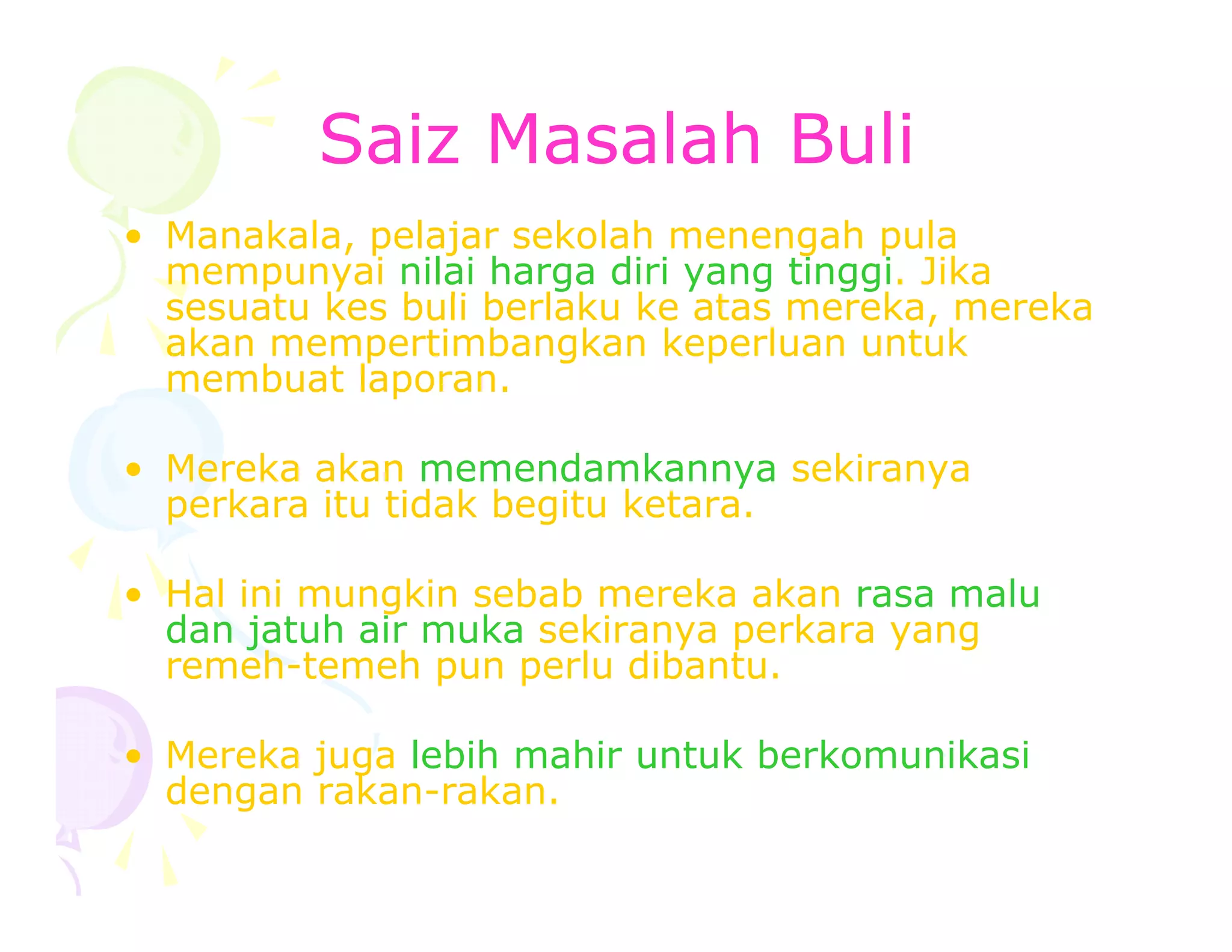 Gejala Buli Dalam Kalangan Pelajar Sekolah | PDF