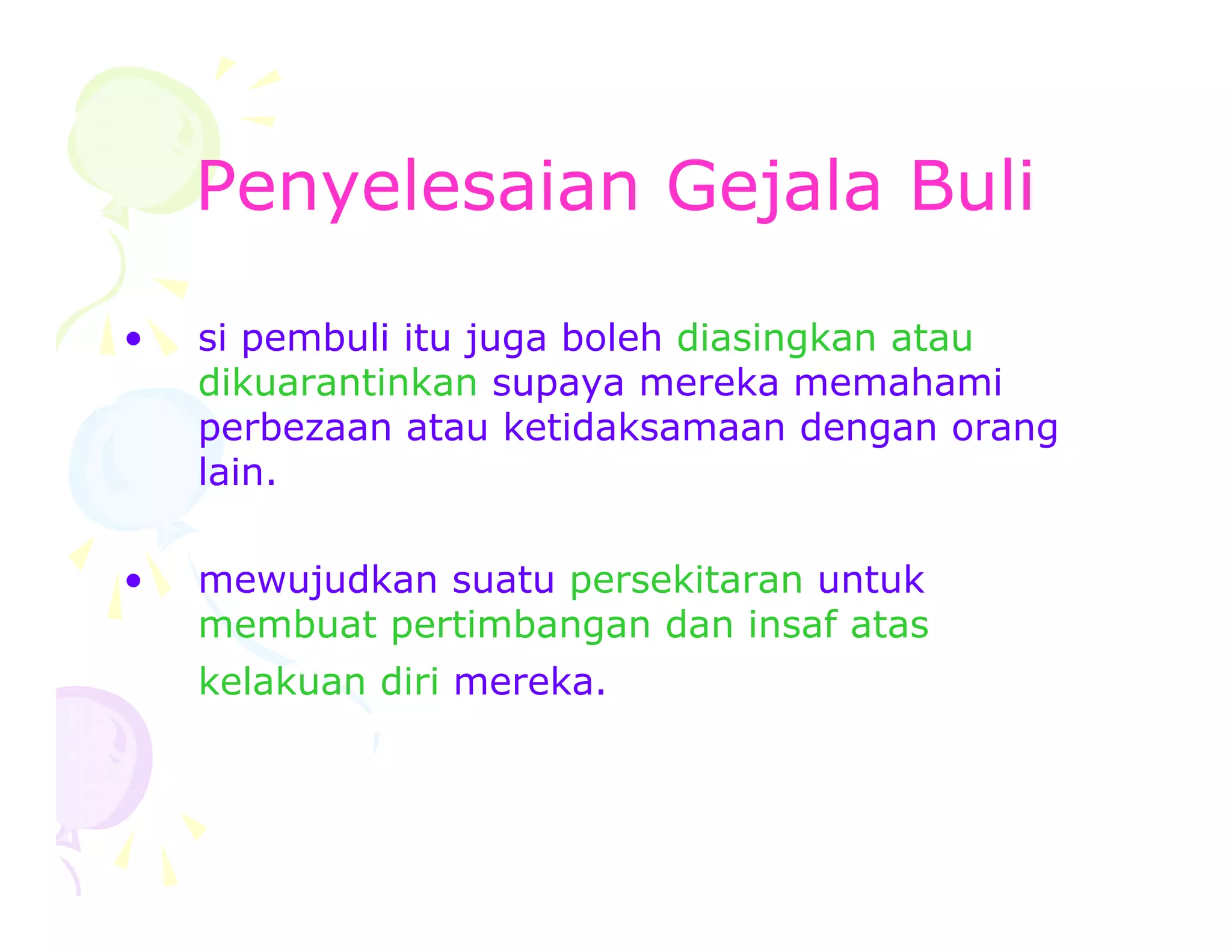 Gejala Buli Dalam Kalangan Pelajar Sekolah | PDF