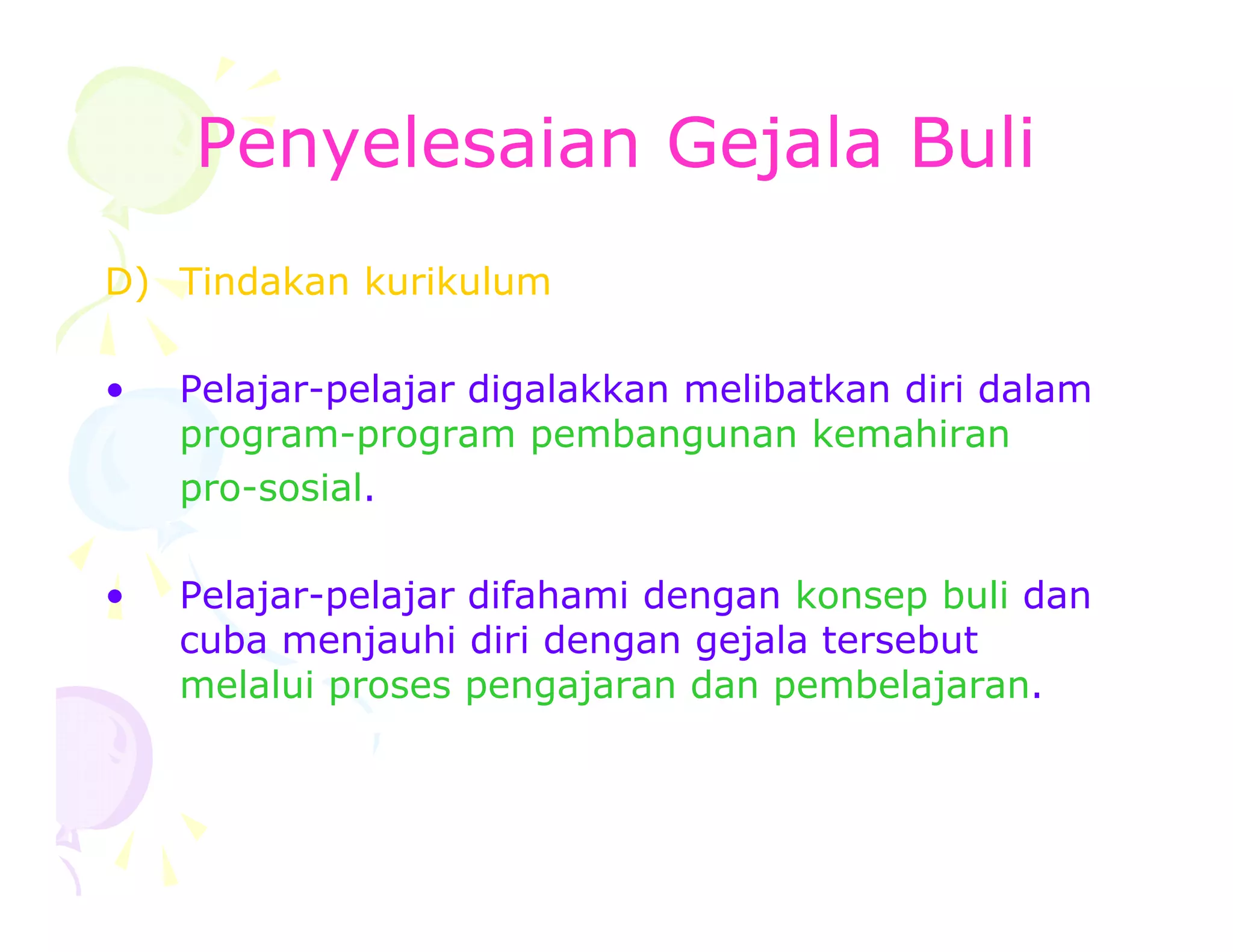 Gejala Buli Dalam Kalangan Pelajar Sekolah | PDF