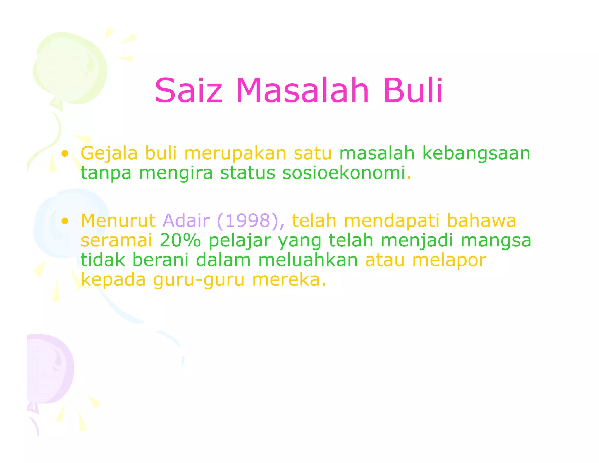 Gejala Buli Dalam Kalangan Pelajar Sekolah | PDF