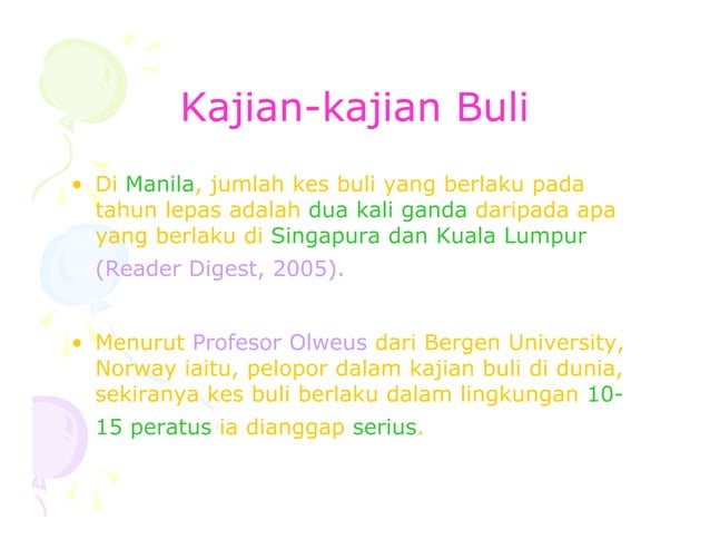 Gejala Buli Dalam Kalangan Pelajar Sekolah | PDF