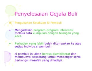 Gejala Buli Dalam Kalangan Pelajar Sekolah | PDF