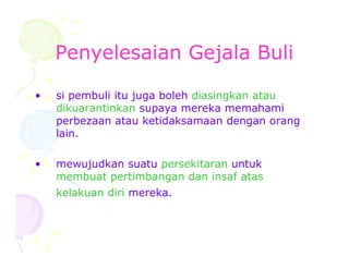 Gejala Buli Dalam Kalangan Pelajar Sekolah | PDF