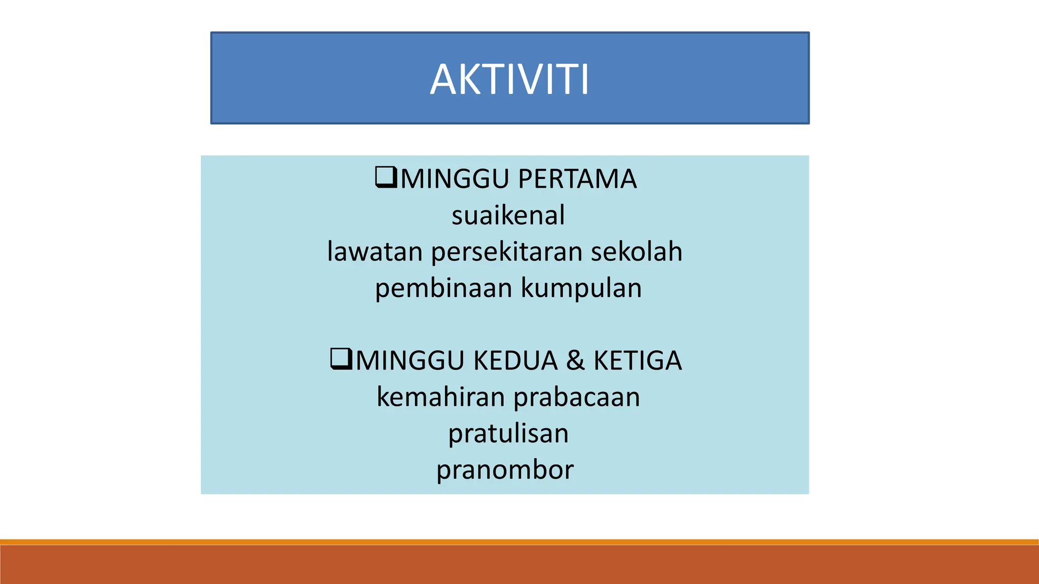 TAKLIMAT HARI ORIENTASI TAHUN 1 DAN TRANSISI TAHUN SATU | PPTX