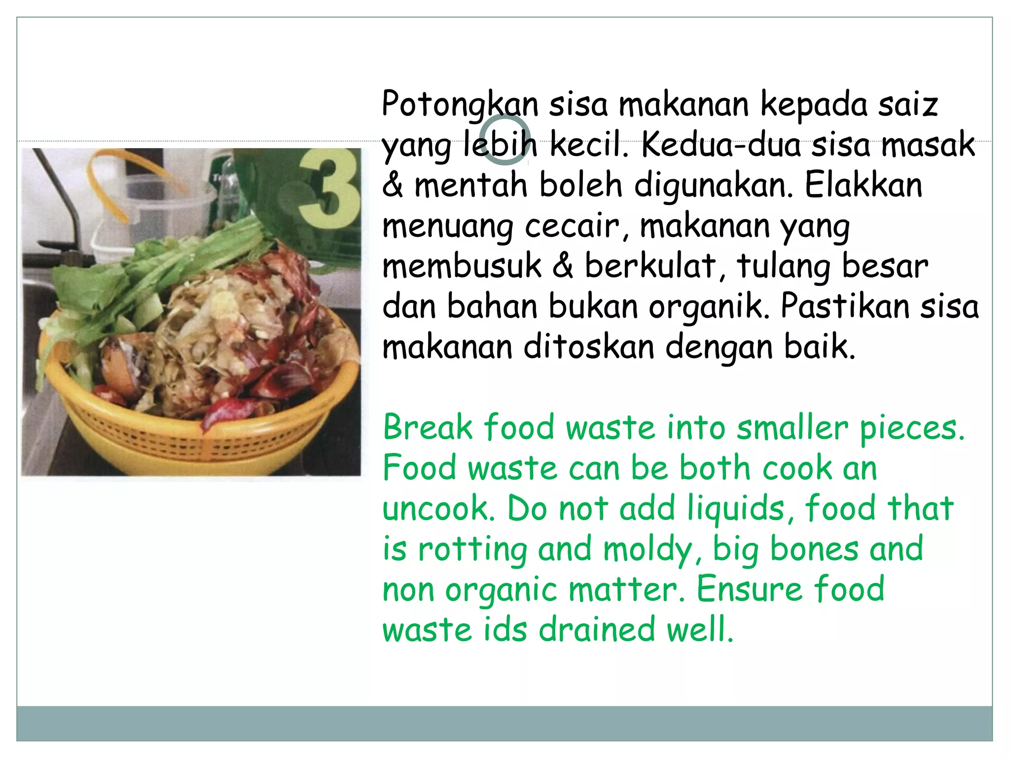 Taklimat kaedah pengkomposan menggunakan kaedah em bokashi | PPT