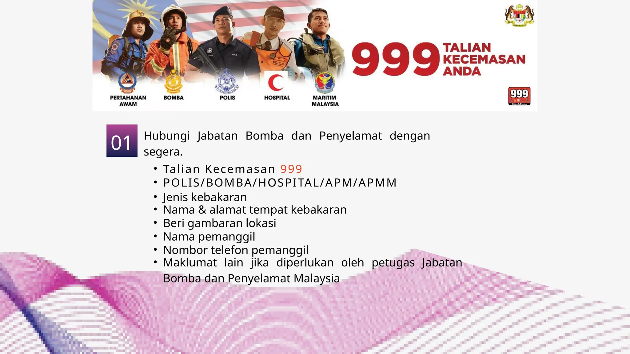 Taklimat Keselamatan Kebakaran by BOMBA | PPTX