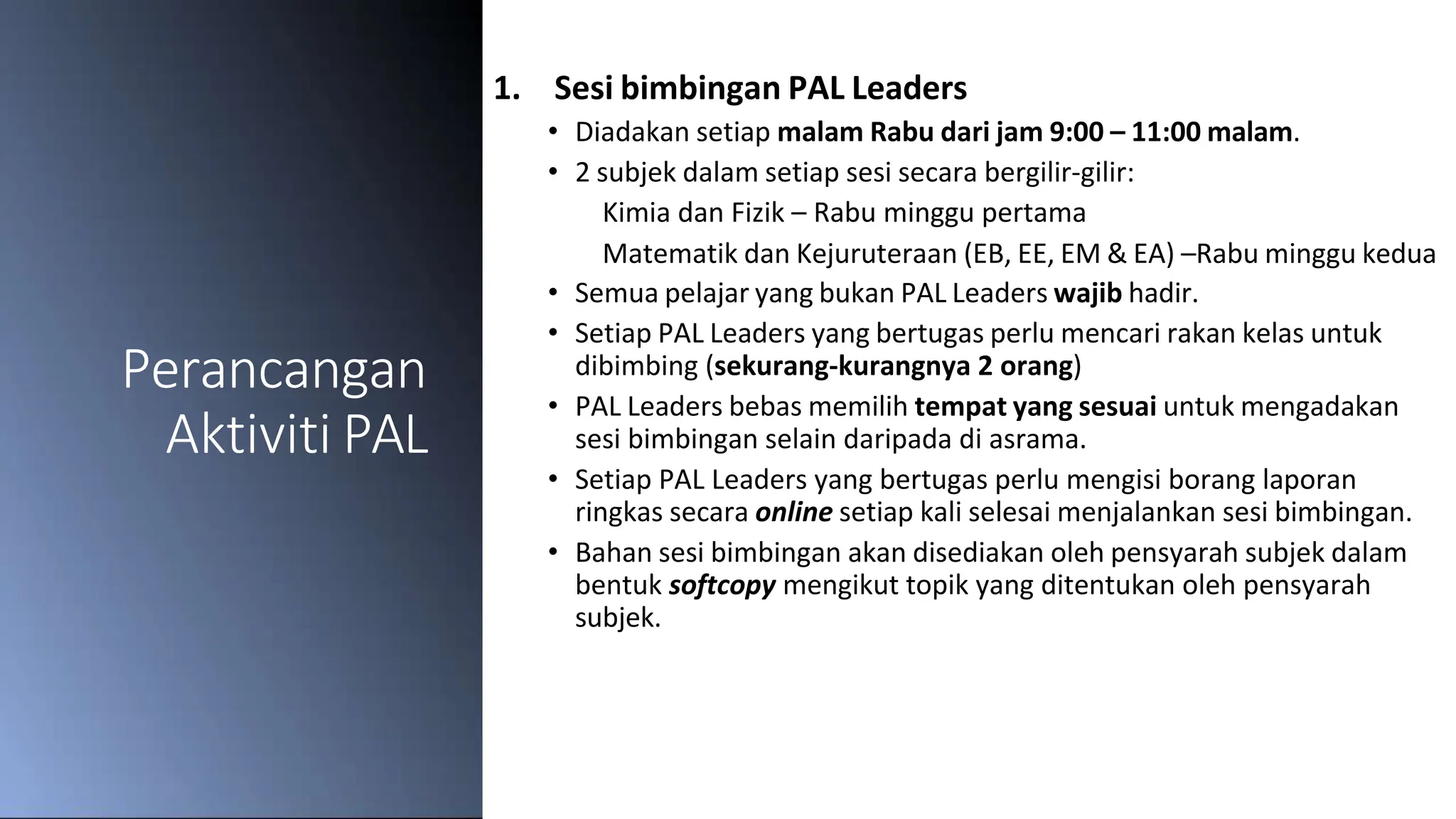 TAKLIMAT PAL kepentingan pal kepada matrikulasi .0docx | DOCX