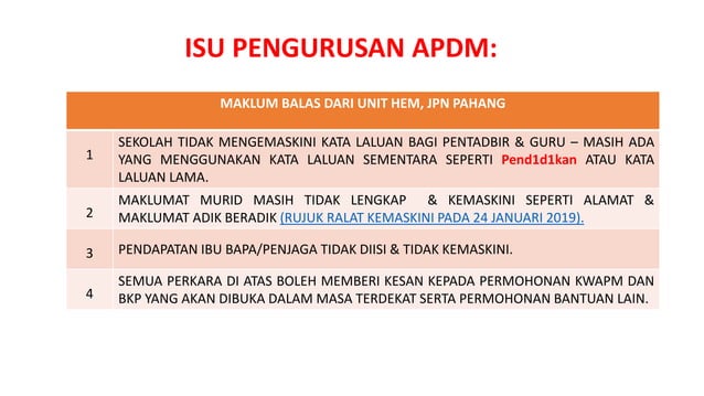 TAKLIMAT PENGURUSAN HEM 2019.pptx