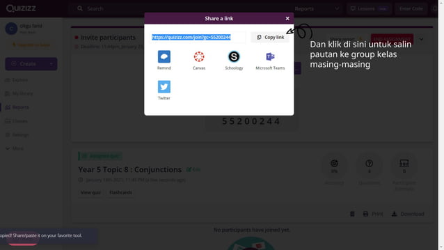 Taklimat cara Penggunaan Quizizz yang betul | PPT