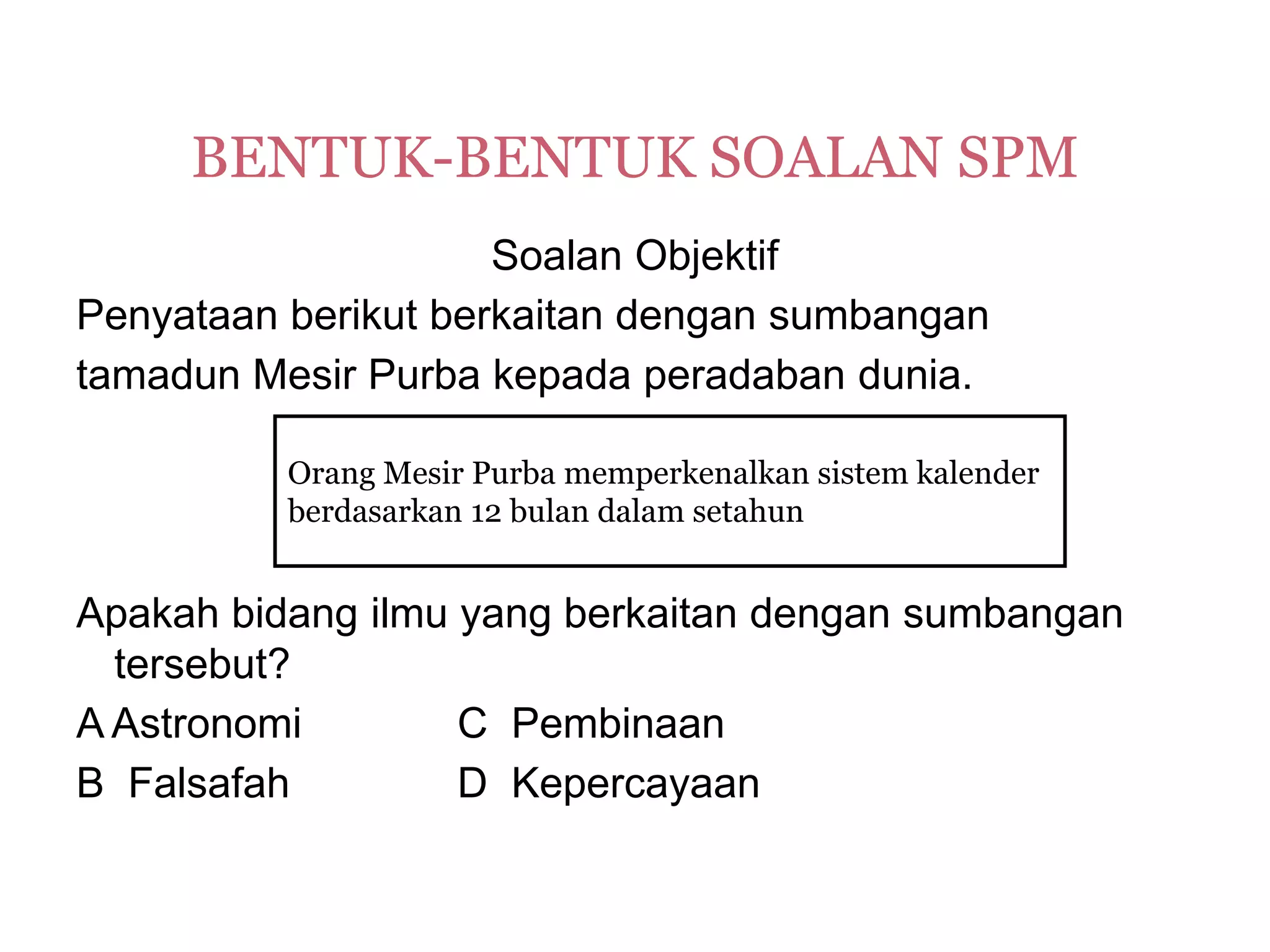 Taklimat subjek sj form 4 | PPTX