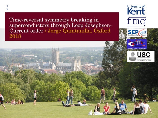 Time-reversal symmetry breaking in superconductors through loop Josephson-current orderh | PPT