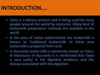 Takra, Buttermilk | PPTX