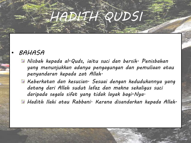 Hadis nabawi & hadis Qudsi | PPTX