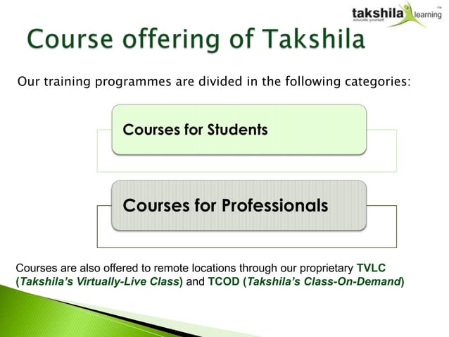 Takshila profile | PPT